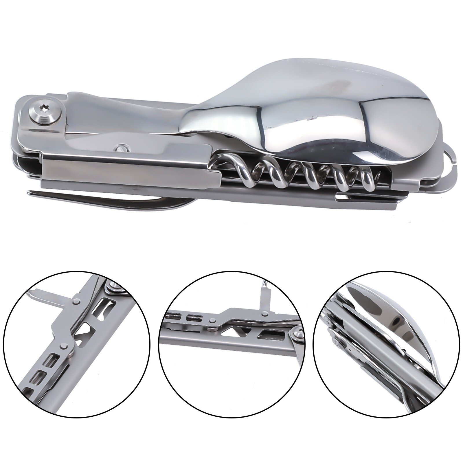 Innovative Camping Utensils Set 6in1 Flatware Kit with Detachable Fork ...