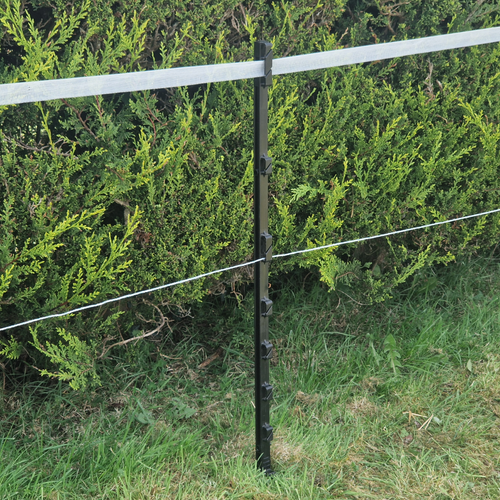 3FT ELECTRIC FENCE POLY POST Plastic Fencing Stake 108cm Tall - Black ...