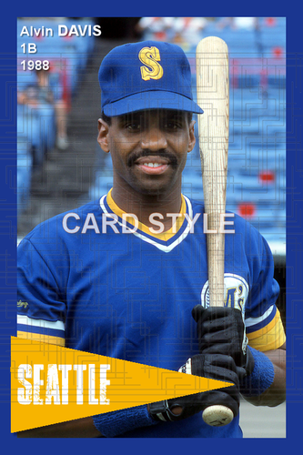 Alvin Davis - 1988 Seattle Mariners - choose a size - color print | eBay