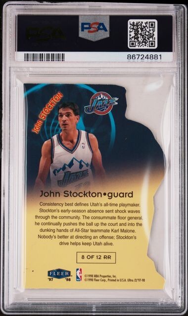 1997 Ultra Rim Rockers #RR8 JOHN STOCKTON - POP 1 - Highest Graded ...