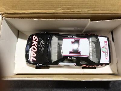 Rick Mast Autographed 1994 #1 Skoal/Hoosier Tire Ford T-Bird 1/24 w ...