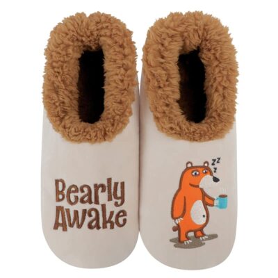 Snoozies Pairable Slipper Socks | House Slippers for Small, Bearly ...