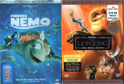 The Lion King & Finding Nemo Disney DVD Lot | eBay