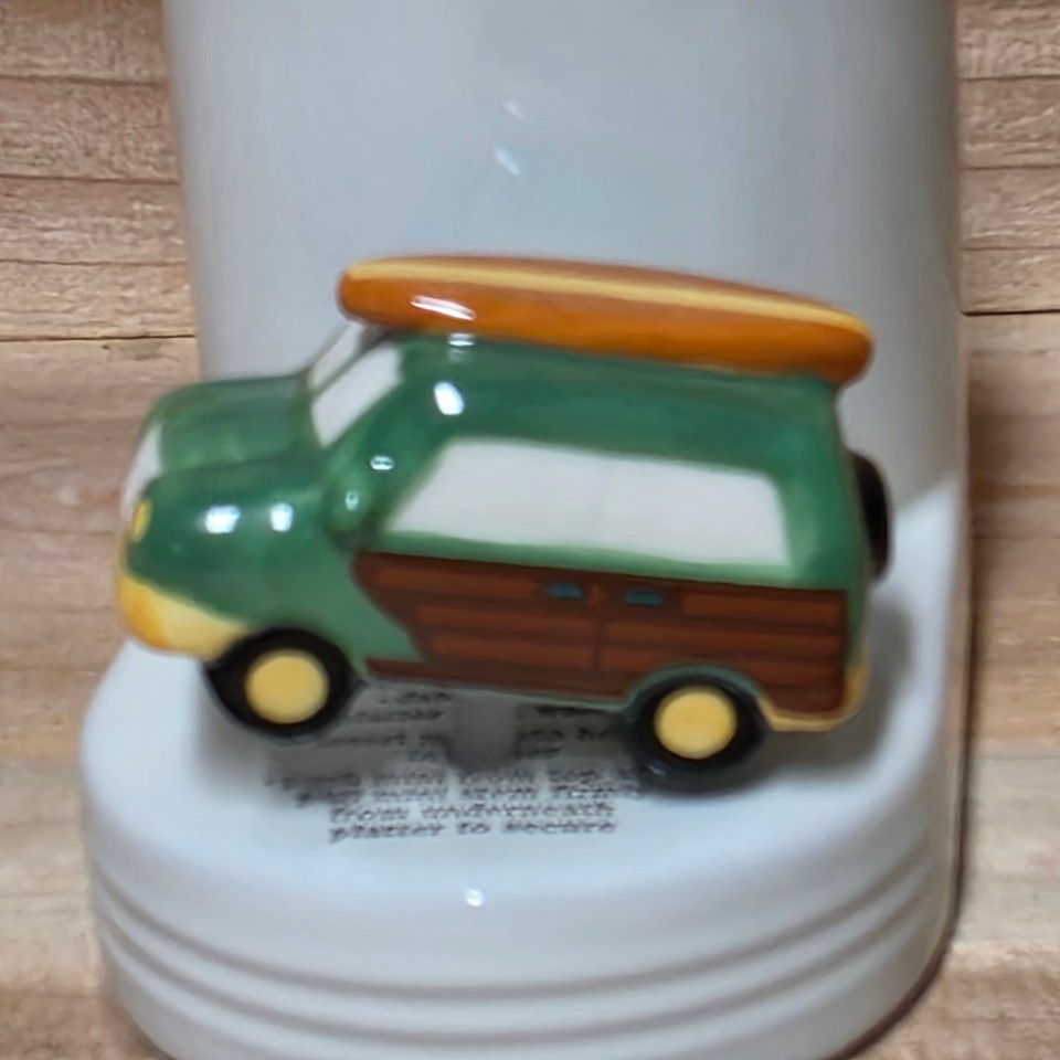 Nora Fleming Mini SURF'S UP - Woody Wagon with Surfboard A127 Platter ...