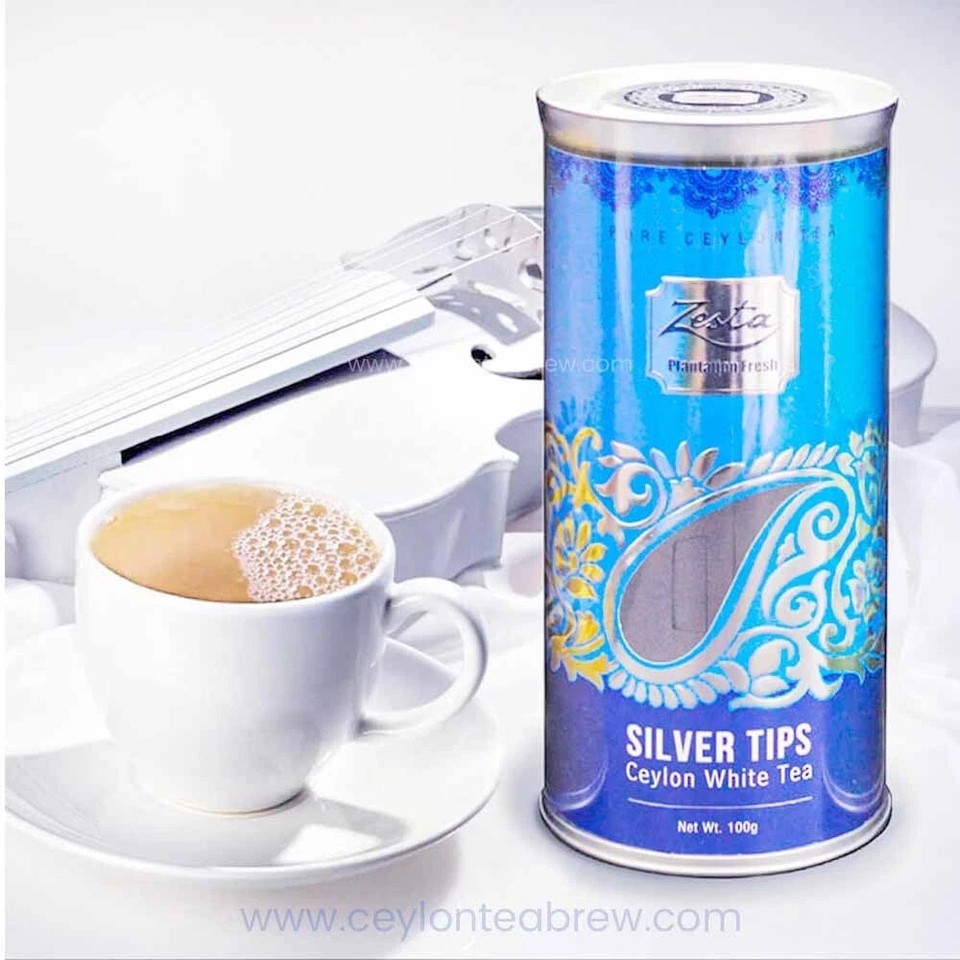 Zesta Pure Ceylon Golden Tips White tea buds white leaf tea 100g Luxury ...