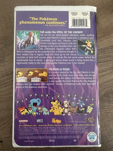 Pokémon the Movie 3 (VHS, 2001) - Tested | eBay