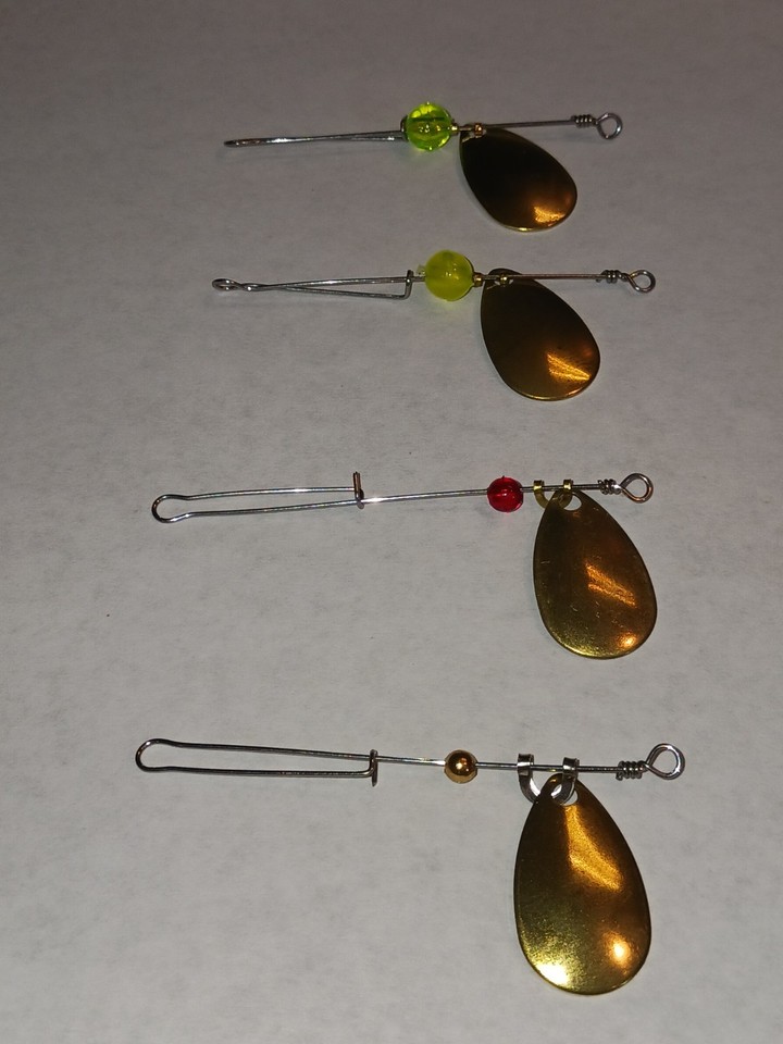 HandMade Spinner Fly Brown Midge Trout Bass Panfish Lure In-Line ...