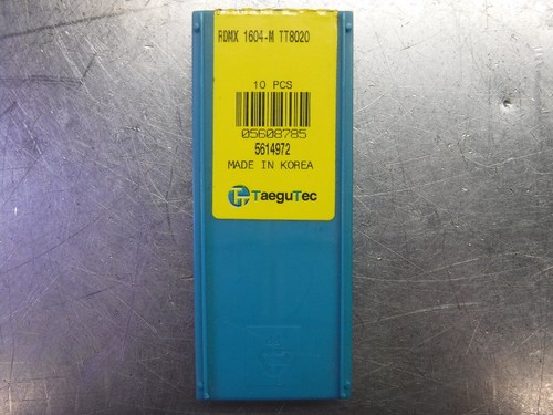 TaeguTec Carbide Inserts QTY10 RDMX 1604-M TT8020 (LOC1215B) | eBay