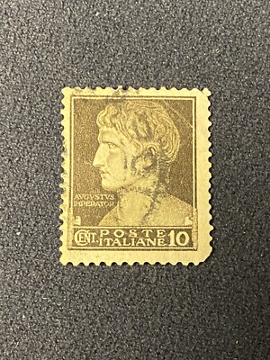 Italy Brown 10 Cent Used Stamp Poste Italiane Augustus Imperator | eBay