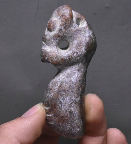 8cm China Hongshan Culture Old Jade Carving Sun God Cicada Cicala ...
