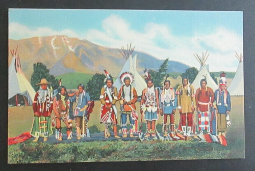 Apache Indians at Camp NM AZ Posted Linen Postcard | eBay