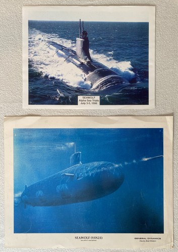 USS SEAWOLF (SSN 21) Posters, Alpha Sea Trial, Preconstruction Artist ...