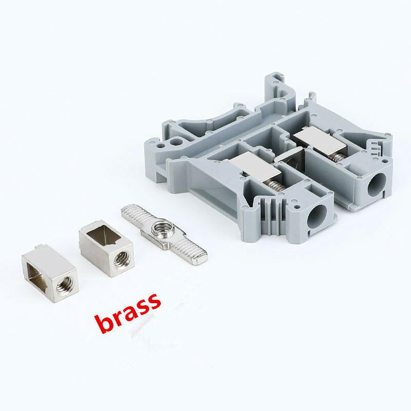 100pcs UK-5N rail type flame retardant terminal UK5N UK 4MM square | eBay