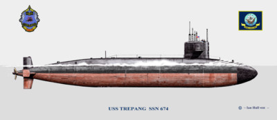 USS Trepang SSN-674 Ship Print US Navy | eBay