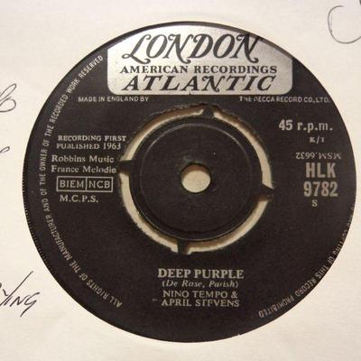 Nino Tempo & April Stevens(7" Vinyl)Deep Purple-London-HLK 9782-UK-1963 ...