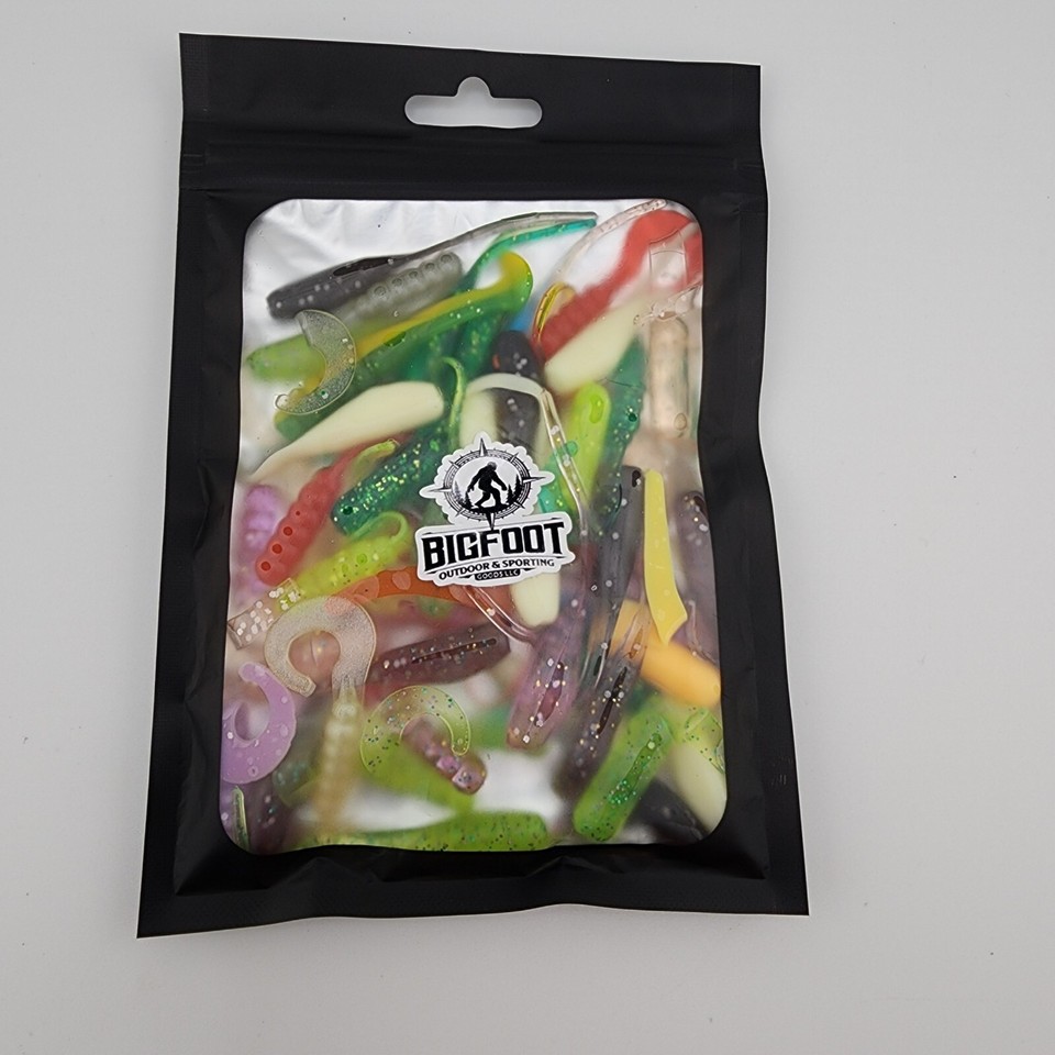 50pcs SCENTED PANFISH BAITS LURES ULTRALIGHT JIG Crappie Trout MADE IN ...