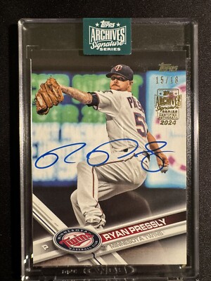 2024 Topps Archives Ryan Pressly Autograph /18 Minnesota Twins | eBay