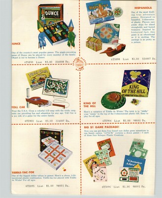 1957 PAPER AD Schaper's Plastic Games Cootie Lil Stinker COLOR Skunk | eBay