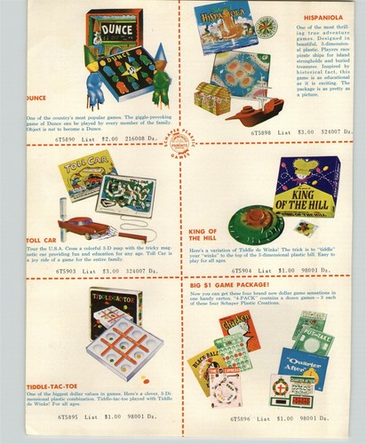 1957 PAPER AD Schaper's Plastic Games Cootie Lil Stinker COLOR Skunk | eBay
