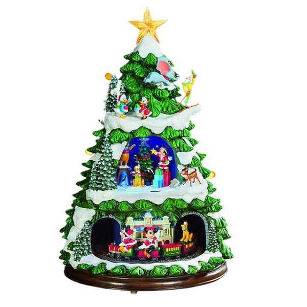 Disney Animated Holiday Tree with Music and LED Lights, 8 Classic ...