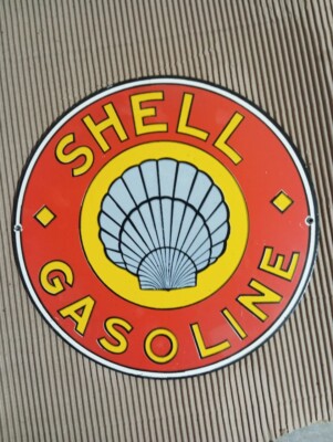 PORCELIAN SHELL ENAMEL SIGN SIZE 12X12INCHES | eBay