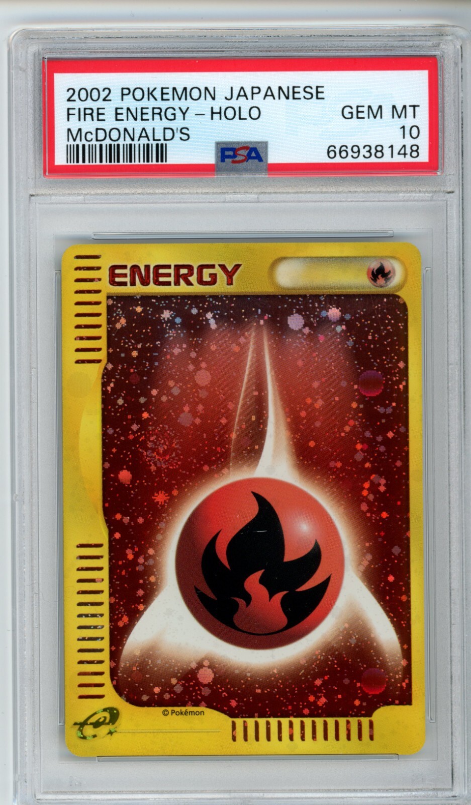 PSA 10 2002 Pokemon Japanese McDonald's Fire Energy-Holo | eBay
