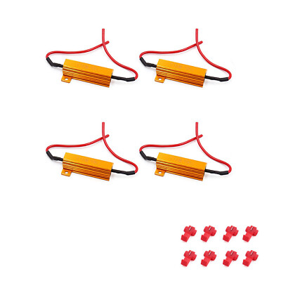 4x 50W 6-Ohm Load Resistors Relay for Flash Turn Signal Blink Blinker ...