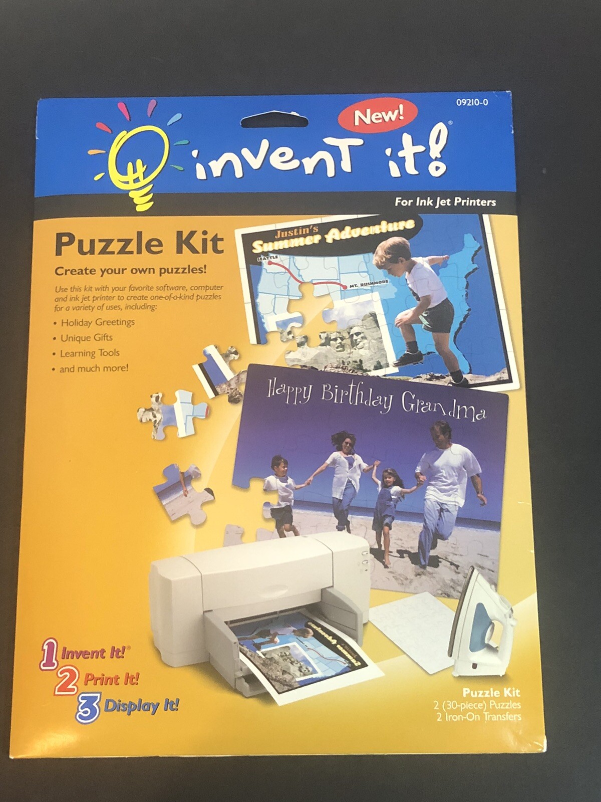 Invent It Puzzle Kit For Inkjet Printer Makes 2 Puzzles 09210-0 | eBay