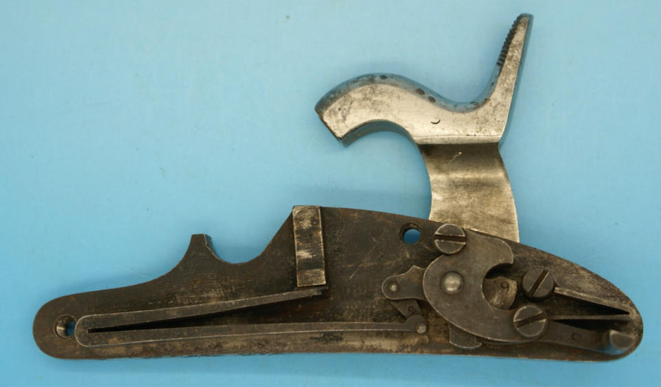U.S. 1861 SPRINGFIELD RIFLE MUSKET LOCK PLATE & HAMMER - ANTIQ CIVIL ...