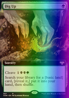 MTG Magic the Gathering Dig Up (387/561) Innistrad Crimson Vow LP FOIL ...