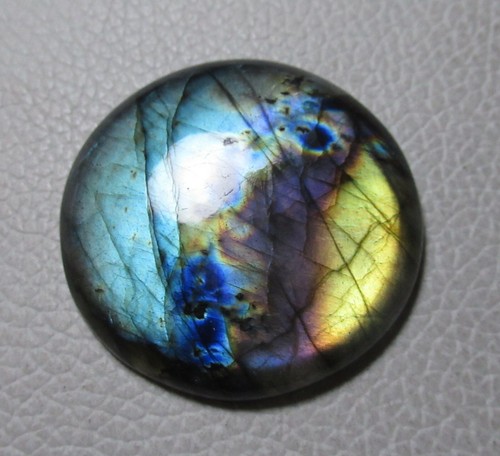 LABRADORITE CABOCHON ROUND 73.80 CTS NATURAL MULTI LABRADORITE GEMSTONE ...