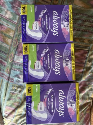Always Anti-Bunch Xtra Protection Daily Liners Long Unscented 324 ...