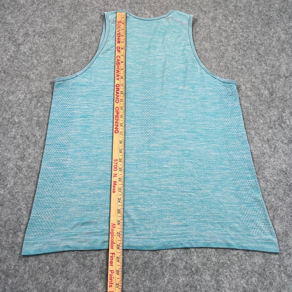 Lululemon Amazonite Light Cast Metal Vent Tech Surge Tank Men's Size ...
