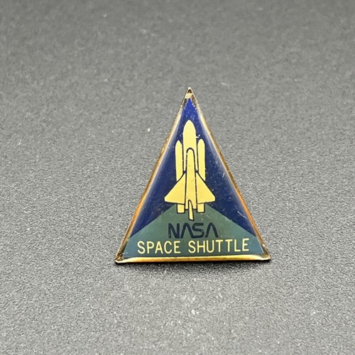 Vintage NASA Space Shuttle Triangle Lapel Hat Pin | eBay