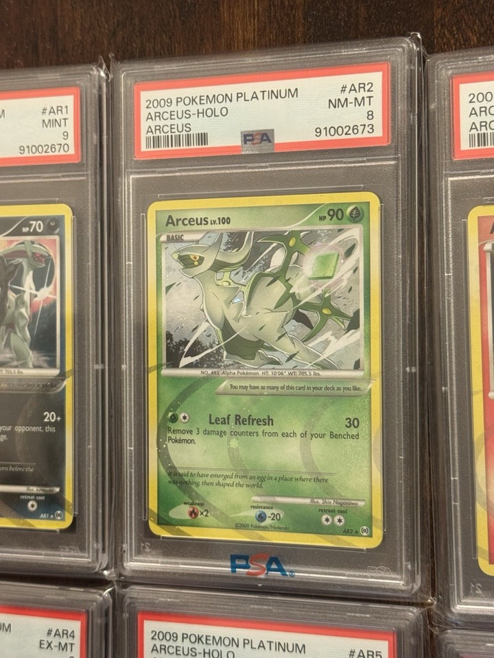 2009 Pokemon Arceus Complete AR 1-9 Set Secret Holo Rare (PSA Graded ...