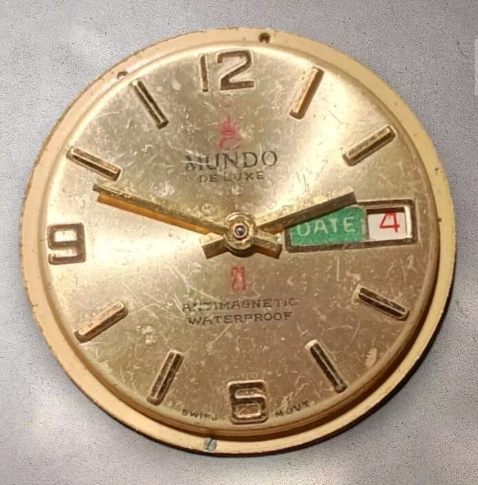 vintage MUNDO DELUXE 1 jewel Constructa Watch Ltd watch movement for ...