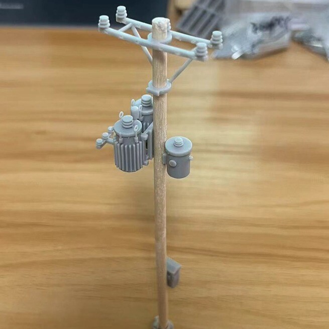 Diorama 1/64 Electricity Pole Model Railway Layout City Street Prop ...
