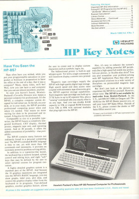 VTG 1980 HEWLETT-PACKARD MAGAZINE! INTRODUCING THE NEW HP-85 PERSONAL ...