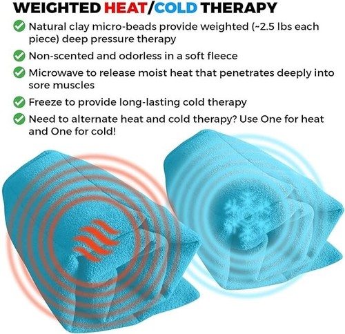 Comfort Cloud Heated /Cold Body Pad Therapy Ice Pack Flexible 2 PCS ...