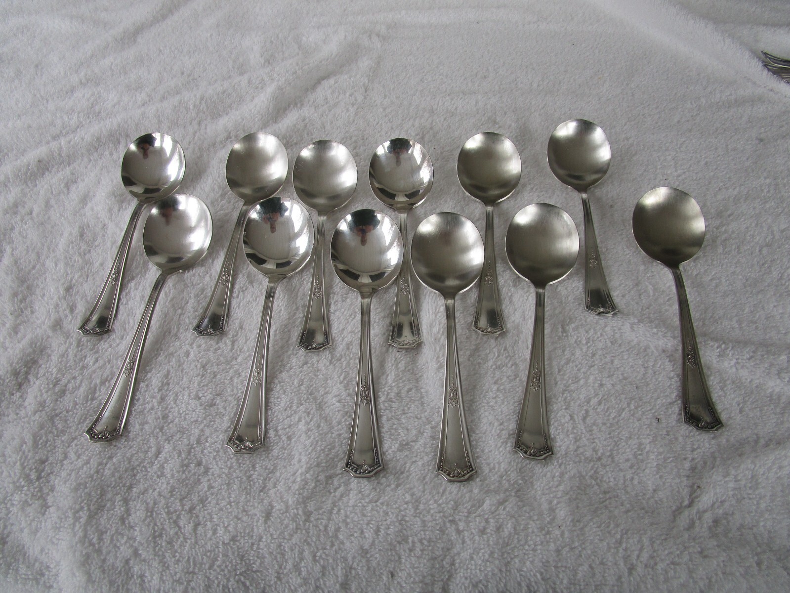 Set of 12~~N.S. CO. "E.P.N.S." Soup Spoons ~~CLEAN!!! | eBay