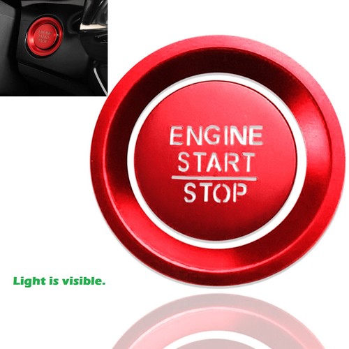Aluminum Alloy Red Engine Start Stop Push Button Cover Fits 17-22 CRV ...