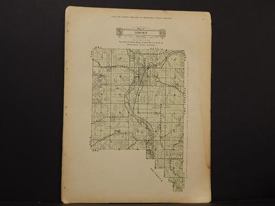 Wisconsin, Trempealeau County Map Lincoln Township 1930 Y8#09 | eBay