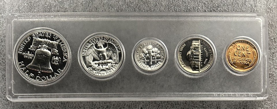 1954 5 Silver Coin Proof Set in Whitman Proof Set Holder BOX-CS1 | eBay