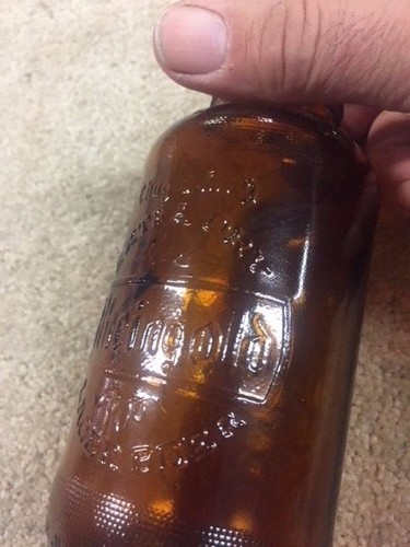 Rheingold - Chug-a-Mug Beer Bottle AMBER/ BROWN COLOR VERY GOOD SHAPE ...