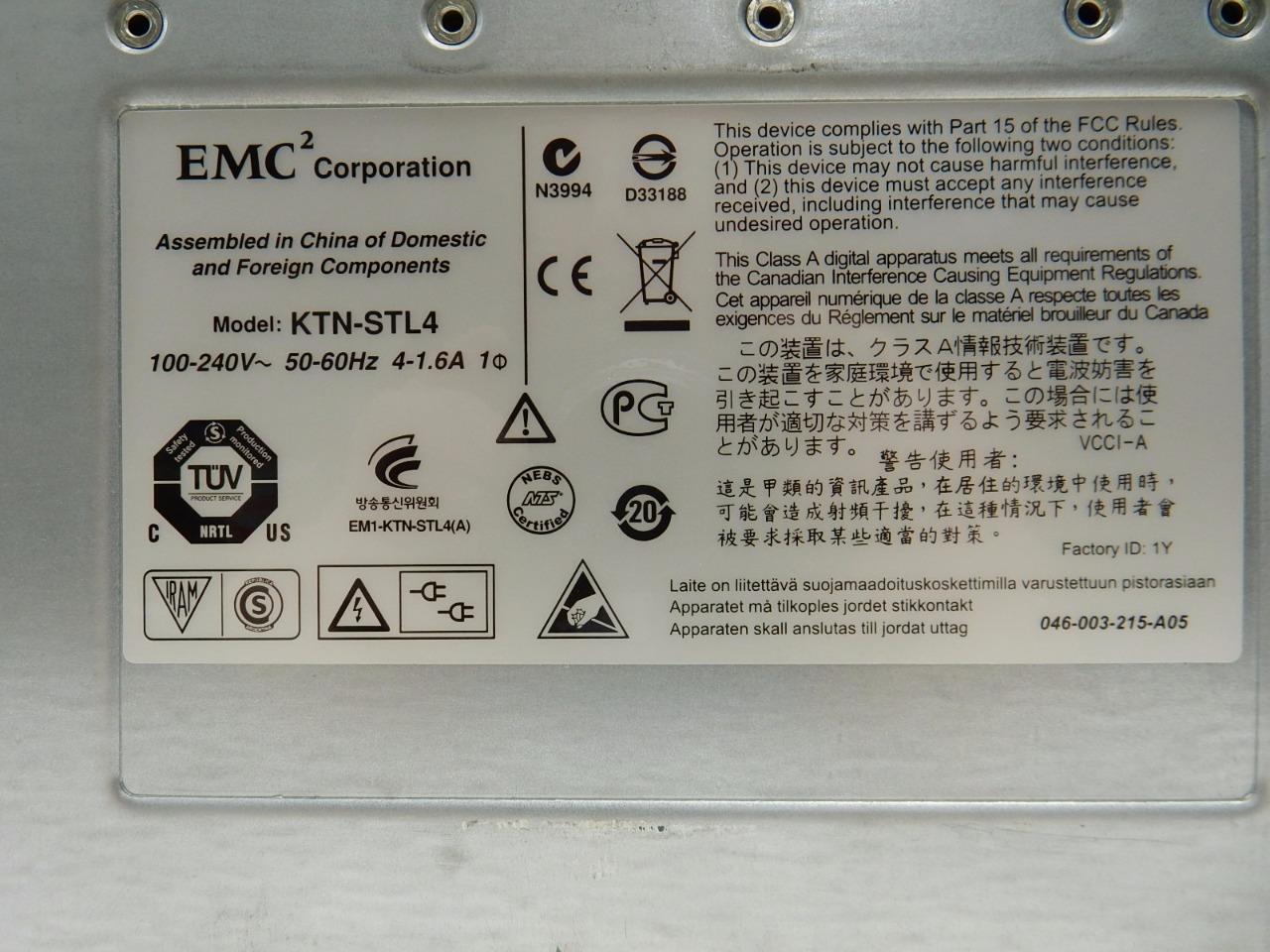 Dell EMC Disk Storage Array KTN-STL4 4Gb Fibre Channel Loaded 15x 146GB ...