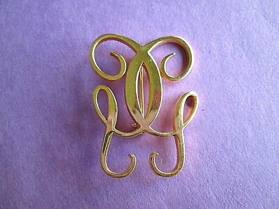 Guerlain Logo Brooch Pin Goldtone Gold Tone | eBay
