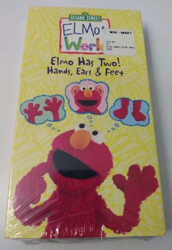 Elmos World - Elmo Has Two Hands, Ears Feet (VHS, 2004) NEW SEALED ...