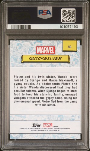 2024 TOPPS CHROME MARVEL GOLD WAVE #34 QUICKSILVER 2/50 PSA 10 | eBay