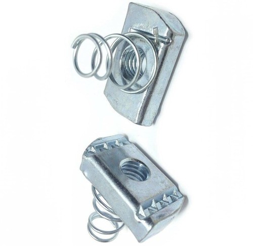 Pr-mch 3/8-16 Spring Nuts Short Spring, for Unistrut Channel Box Of 50 ...