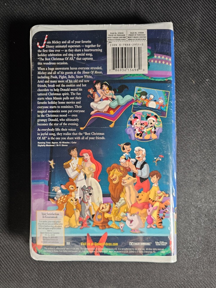 Disney's Mickey's Magical Christmas Snowed In at the House of Mouse VHS ...